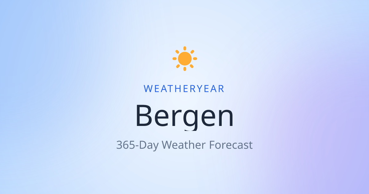 Weather in Bergen | WeatherYear